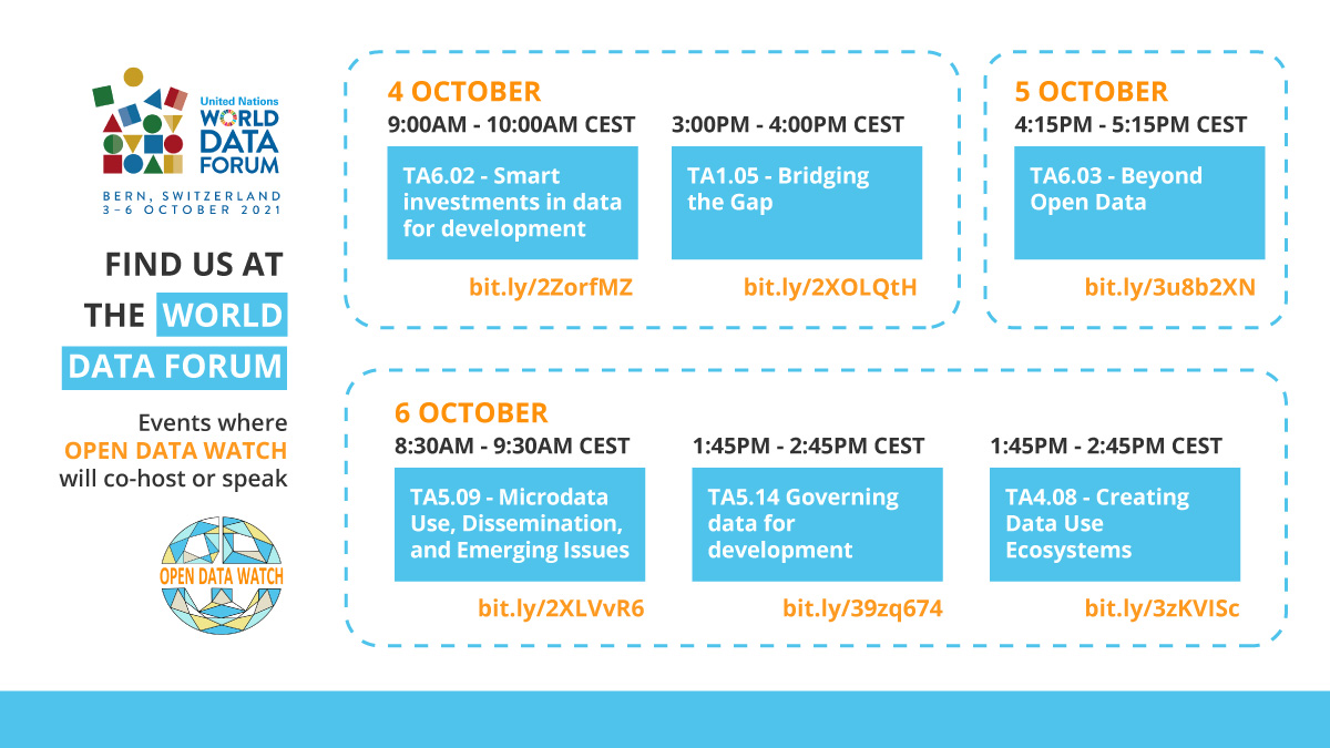 Find ODW at the World Data Forum! – Open Data Watch