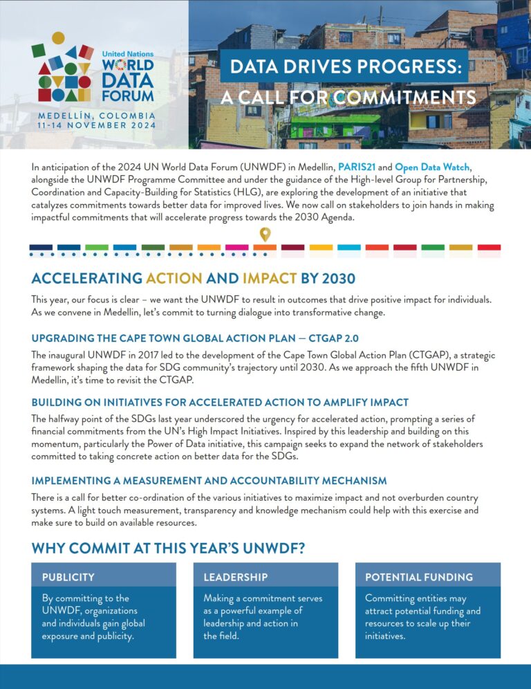 Data Drives Progress: A Call for Commitments – Open Data Watch