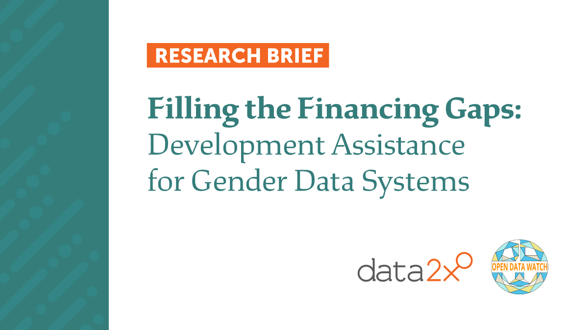 Filling Gender Data Financing Gaps: Development Assistance – Open Data ...