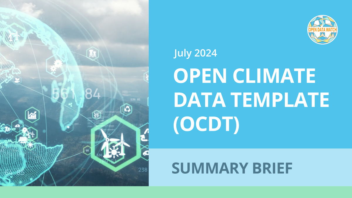 Summary Brief: Finding Open Climate Data – Open Data Watch