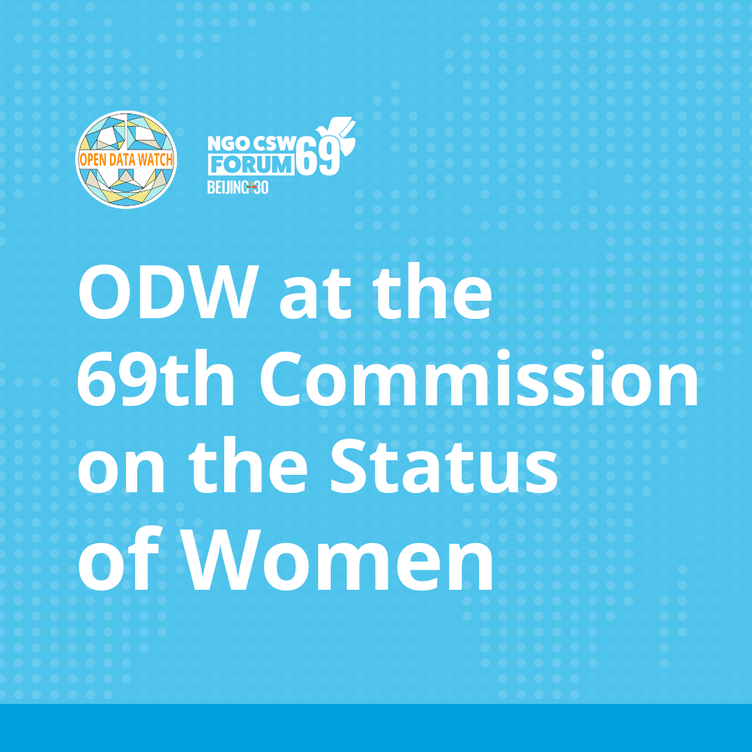 Inclusive Data for Inclusive Progress: ODW at CSW 2025 – Open Data Watch