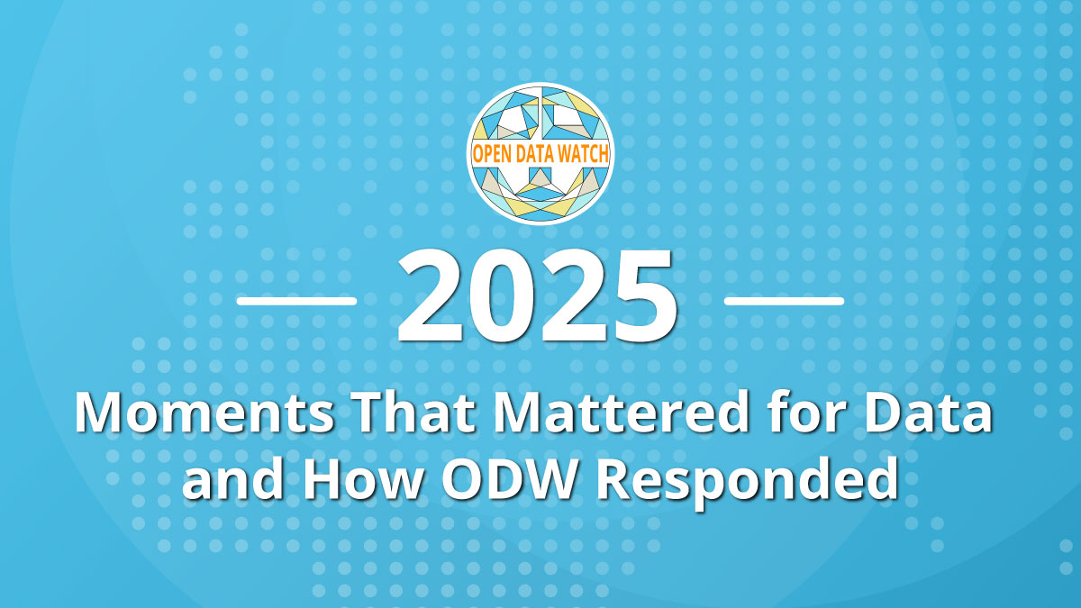 Moments that Defined the 2025 Data Community – Open Data Watch